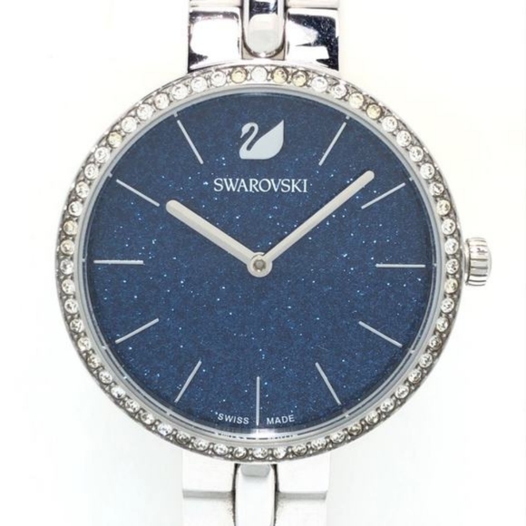 Swarovski | Jewelry | Swarovski Cosmopolitan Crystal Silver Watch 55779 ...